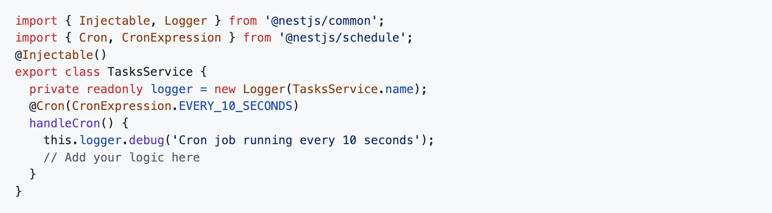 Scheduling Tasks in NestJS Using Cron Jobs - Dev Centre House Ireland