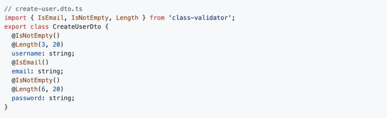 Using DTOs and Validation Pipes in NestJS - Dev Centre House Ireland