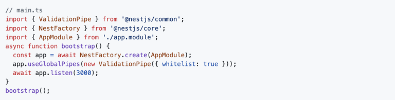 Using DTOs and Validation Pipes in NestJS - Dev Centre House Ireland