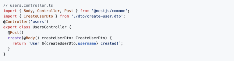 Using DTOs and Validation Pipes in NestJS - Dev Centre House Ireland