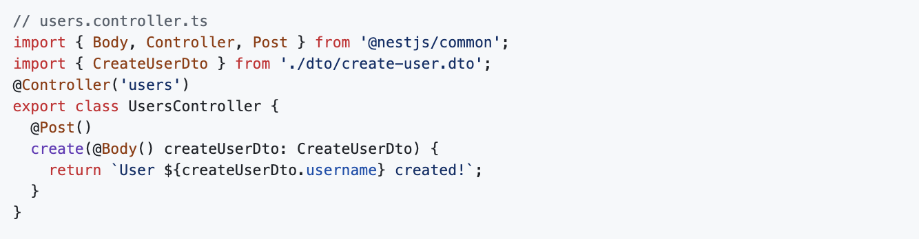 Using DTOs and Validation Pipes in NestJS - Dev Centre House Ireland