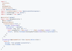 File Uploads in NestJS Using Multer - Dev Centre House Ireland