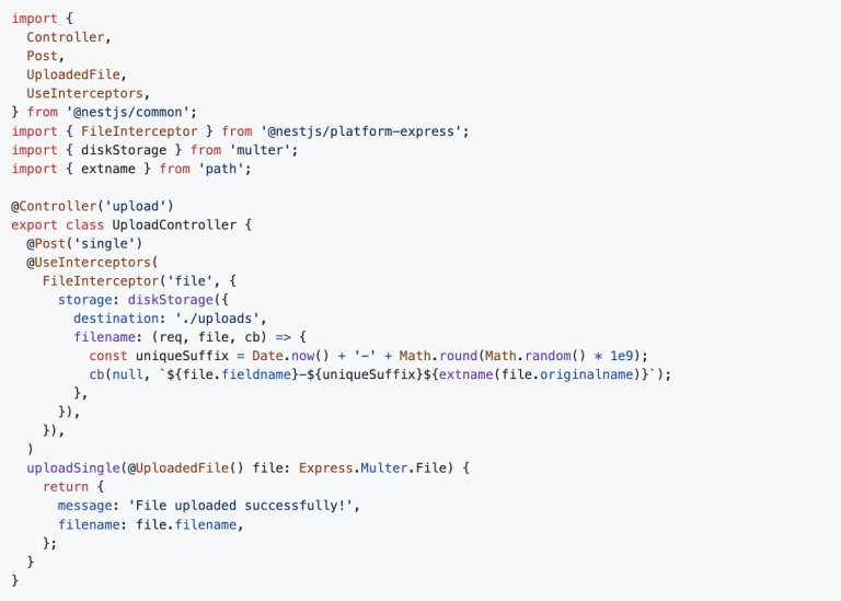 File Uploads in NestJS Using Multer - Dev Centre House Ireland
