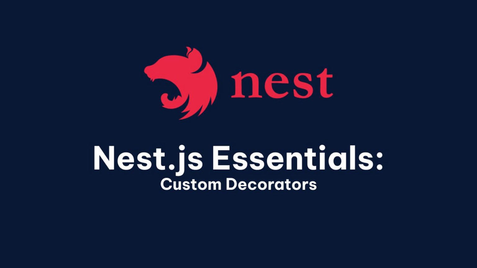 Creating Custom Decorators in NestJS - Dev Centre House Ireland